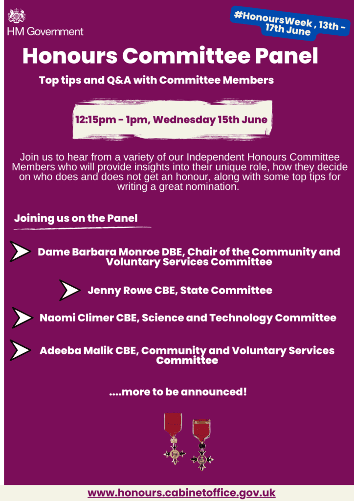 Inaugural Honours Festival - The Perth & Kinross Lieutenancy