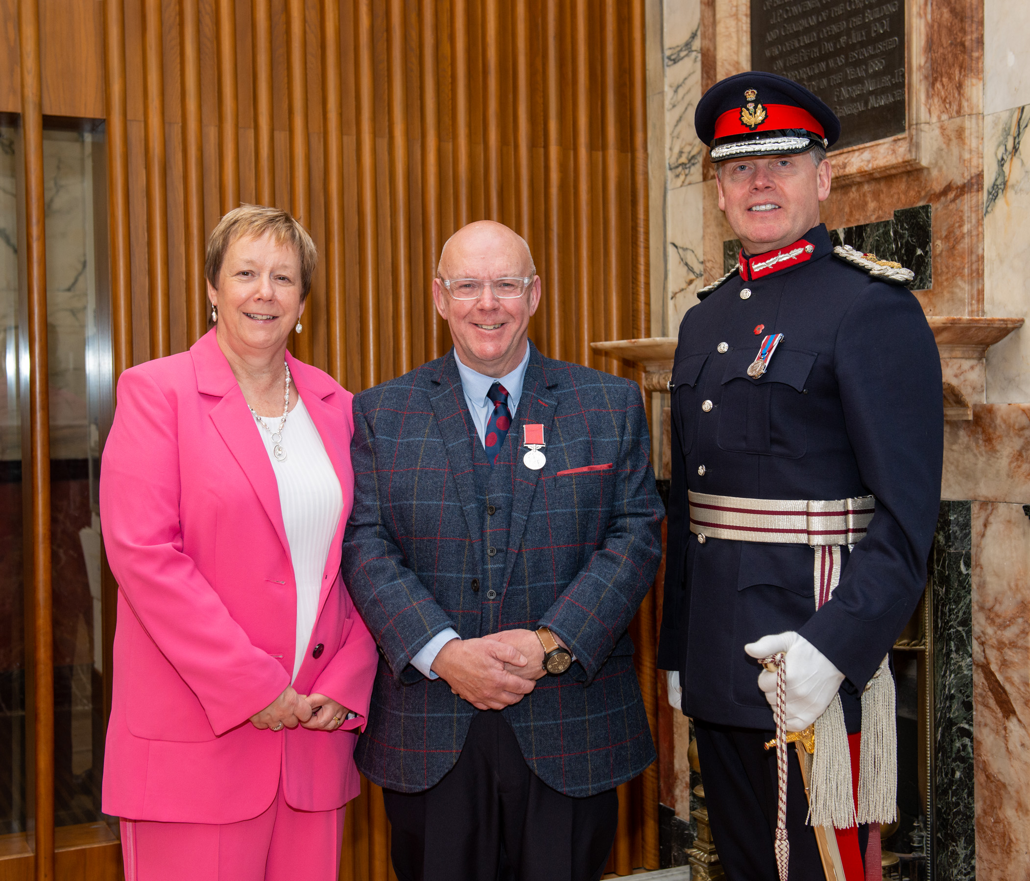 Jim Hunter presented with BEM - The Perth & Kinross Lieutenancy